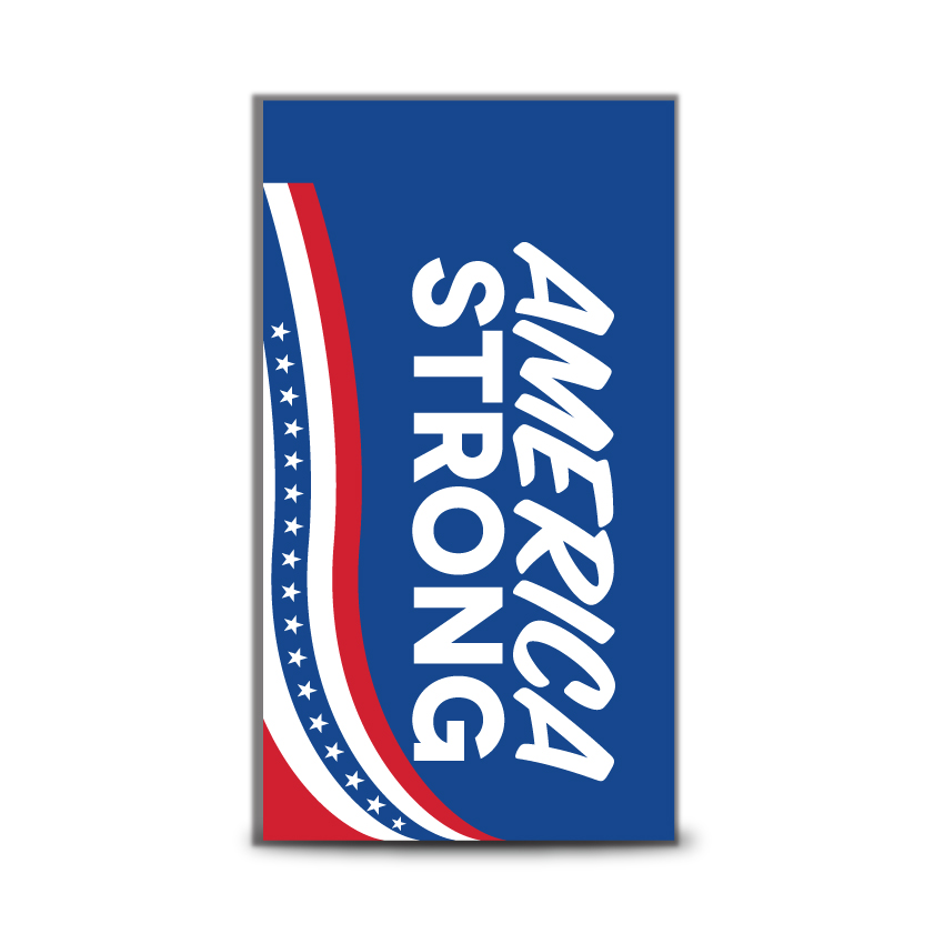 America Strong House Flag - 4' x 2.5': Conder Flag Company