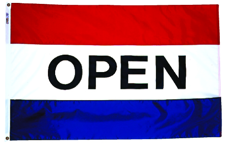 Open Flag - 3' x 5': Conder Flag Company