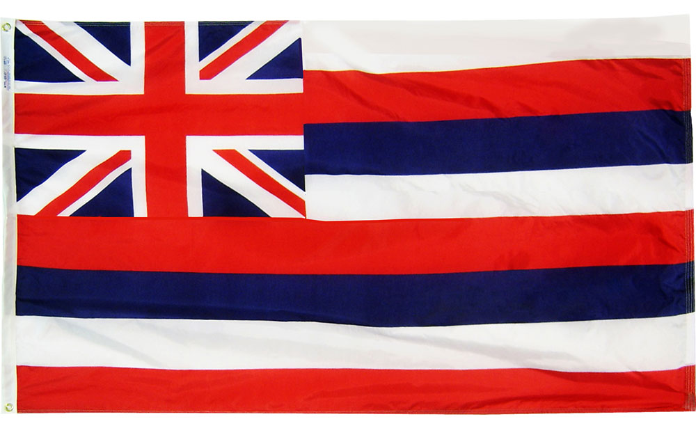 Hawaii, Rayon, MTD: Conder Flag Company