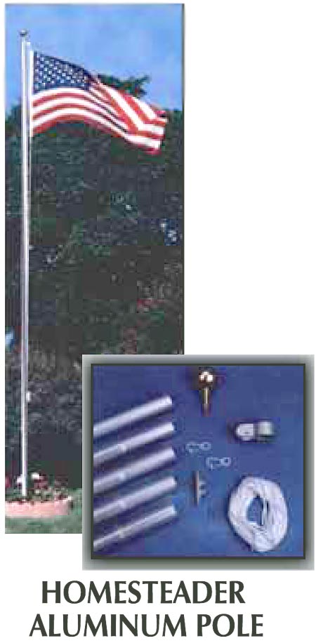 Aluminum Alpha Sectional Flagpole: Conder Flag Company